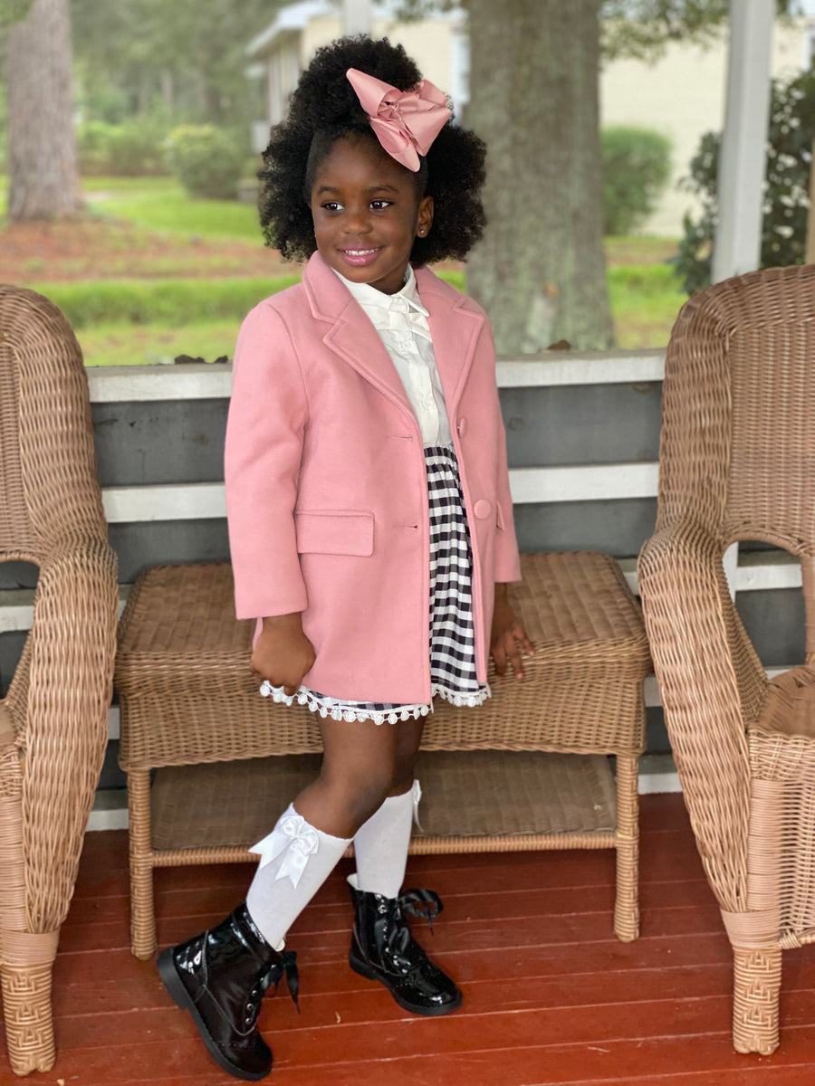 Girls Classic Peacoat – Mixit-Matchit